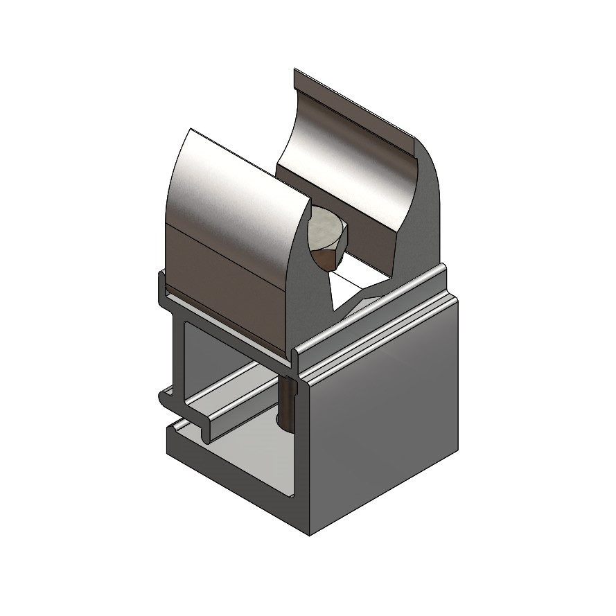 Fiberlane LLC - Alu-clamp set 26 mm - completed with bolt M6 x 35